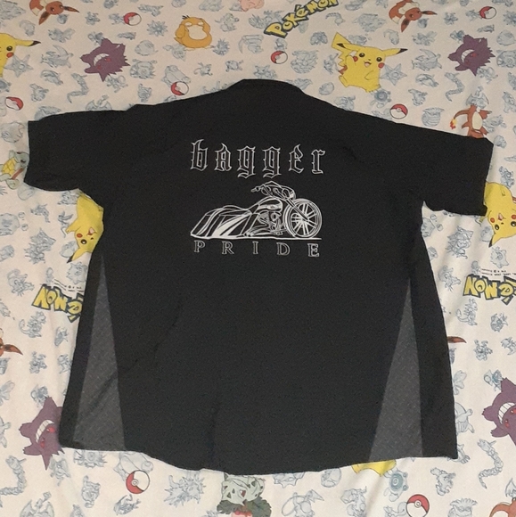 Shirts | Bagger Pride Motorcycle Button Up Workshirt Nasty Baggers ...